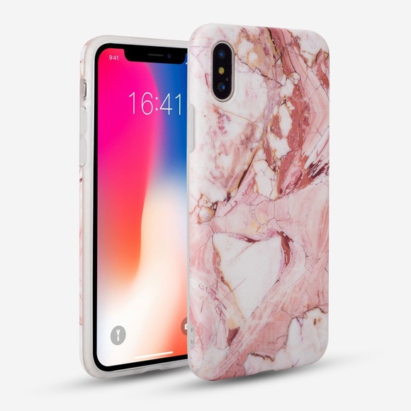 Accessories | Iphone X Marble Case Pink White High Quality New | Poshmark
